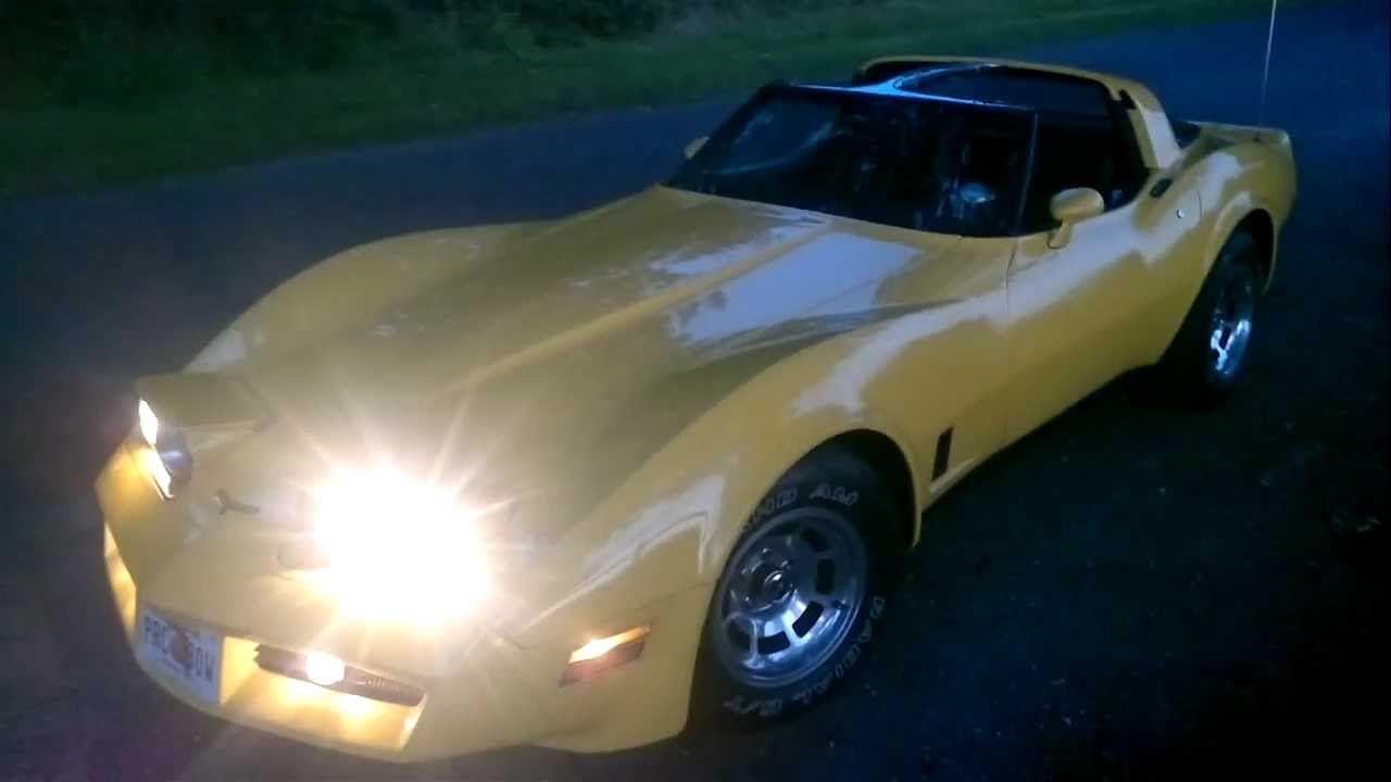 Yellow 1981 Corvette C3 - YouTube