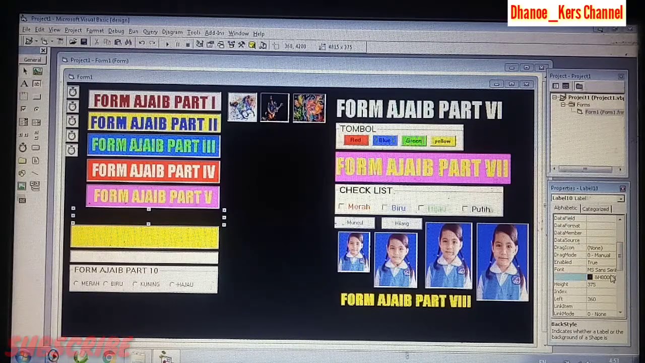 Tutorial Cara Membuat Animasi Form || Part 10 (Option_Click) - YouTube