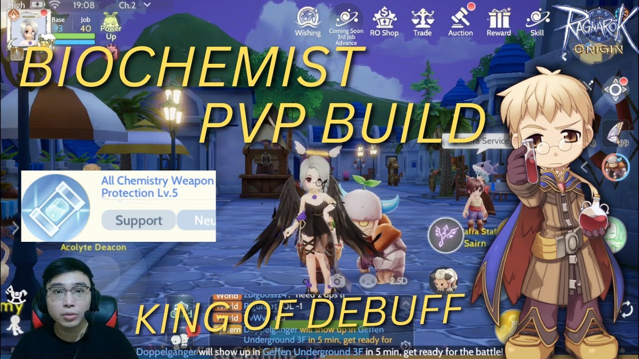 BIOCHEMIST PVP BUILD (KING OF DEBUFF, AOE CROWD CONTROL) - Ragnarok ...