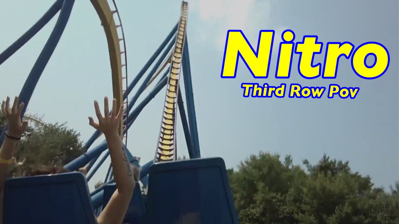 Nitro Third Row POV | Six Flags Great Adventure - YouTube
