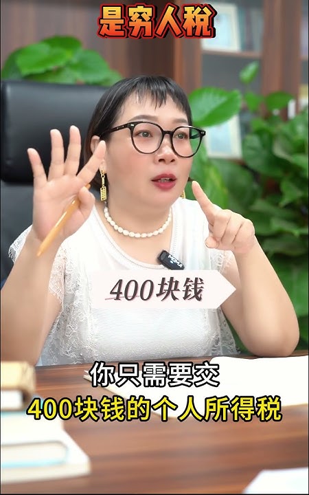 为什么都说个人所得税是穷人税?个人所得税个税财税 Youtube