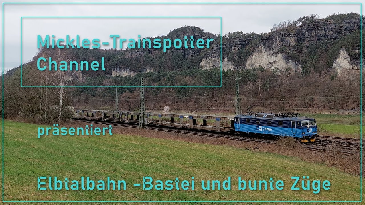 Elbtalbahn - Bastei und bunte Züge ☆☆☆ - YouTube