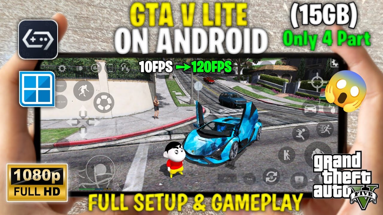 GTA 5 Lite (15GB) Stable On Android | Gamehub/Winlator Full Setup ...