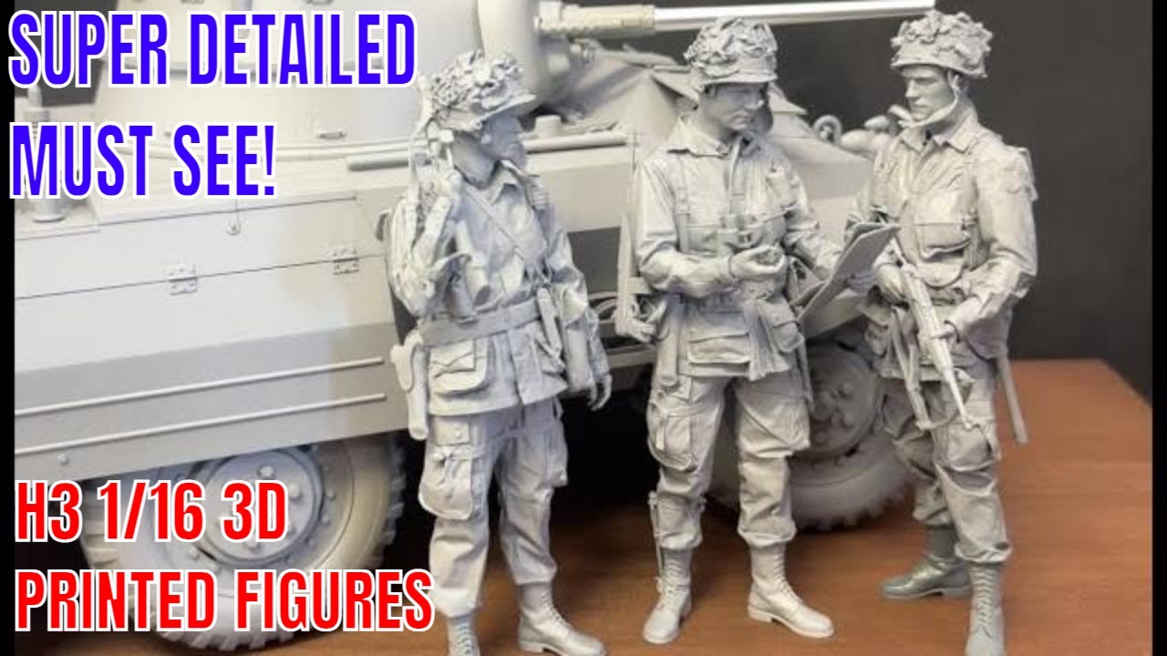 Stunning New 3d Printed 1 16 Figures From H3 WWII U S Paratroopers