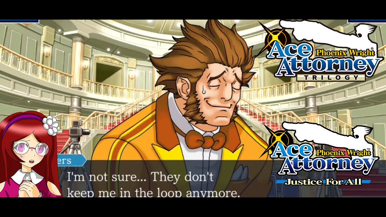 Ace Attorney Justice for all - case 4 (day 1 investigation 2/8) ep 48 ...