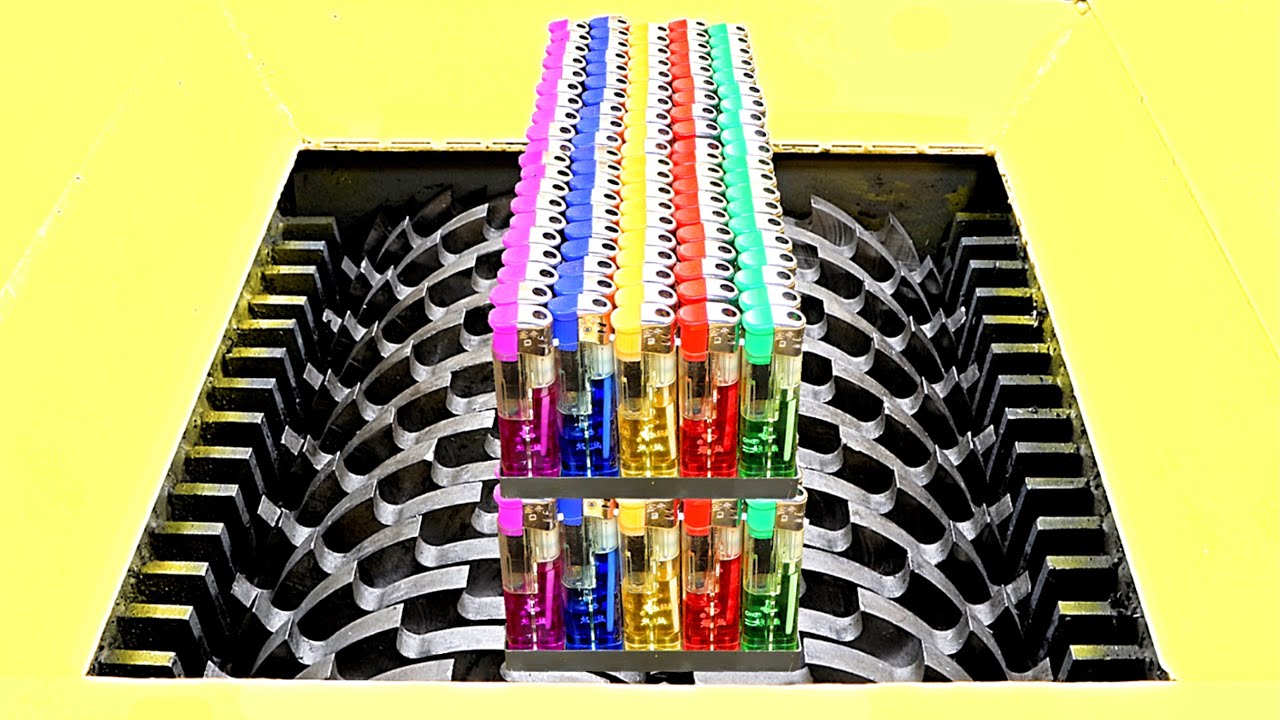 Lighters VS Shredder ! The most costly experiment ! Please save my ...