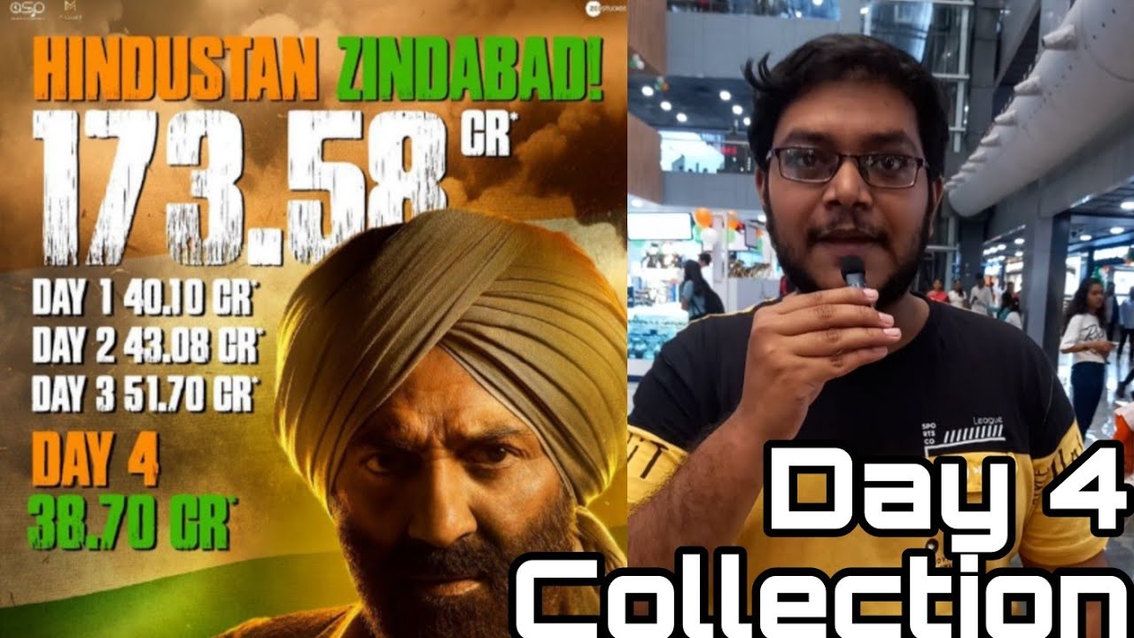 Gadar 2 Day 4 Collection | Gadar 2 Day 4 Worldwide Total | Gadar 2 ...