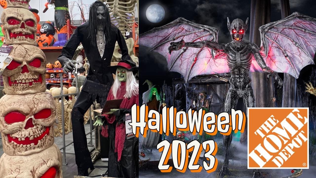 Home Depot Halloween 2023/ Spooky Decor/ Animatronics/ Store Tour ...