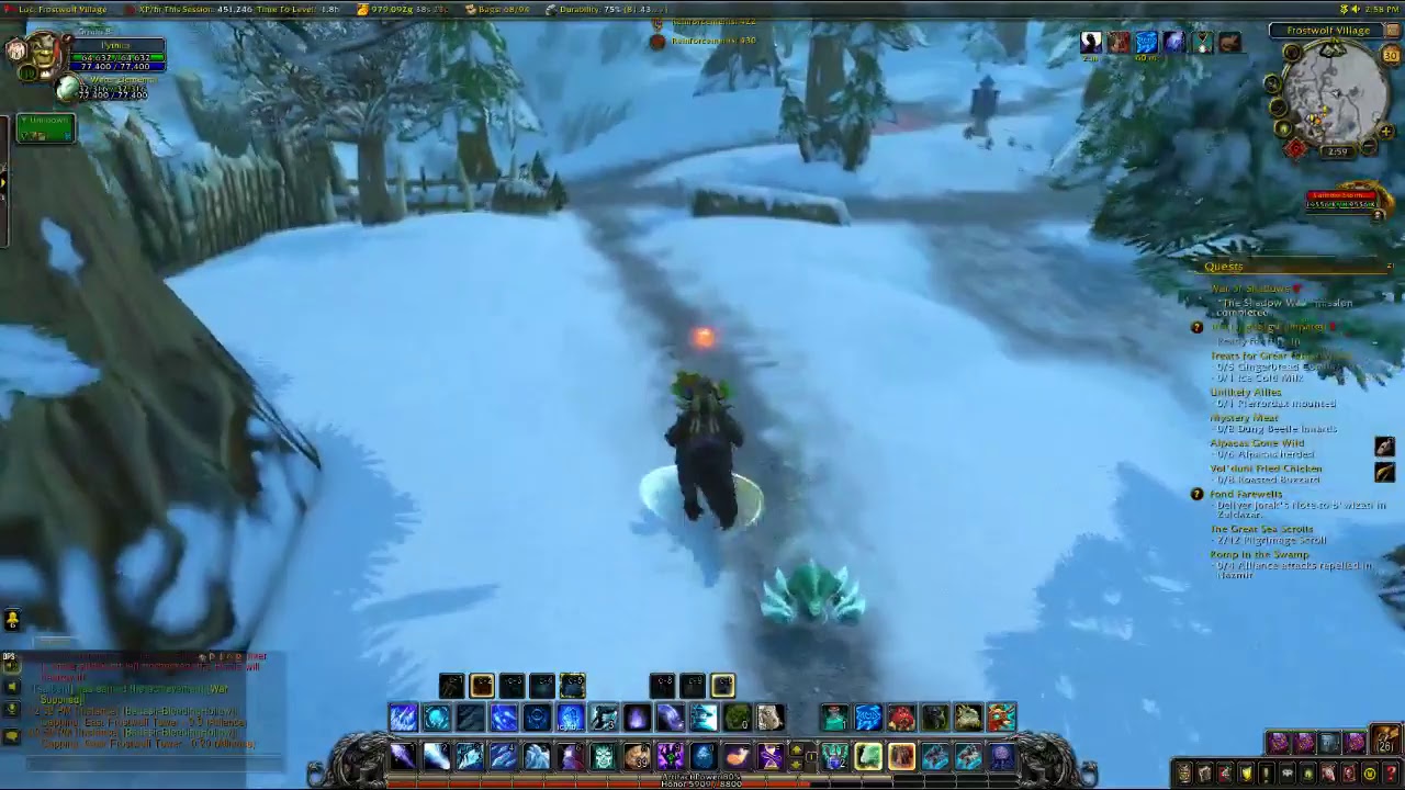 World of Warcraft Let's Play Leveling My Frost Mage 114 and Up BFA 8.1 ...