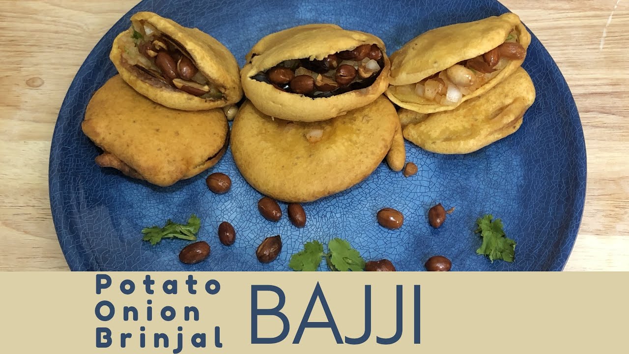 3 types of bajji with one batter || brinjal bajji || వంకాయ బజ్జీ #మూడు ...