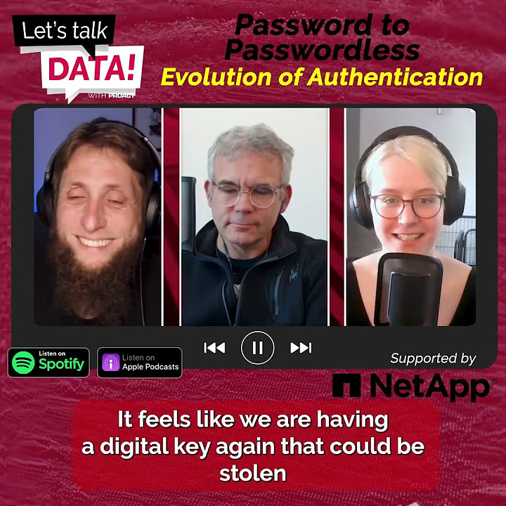 Passwords to Passwordless - Evolution of Authentication - Lets talk data podcast Trailer - YouTube