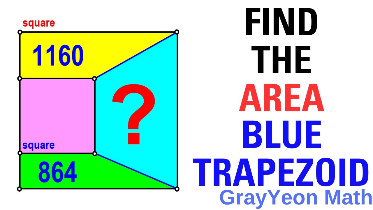 Find the area of the blue region #mathpuzzles #geometryskills # ...