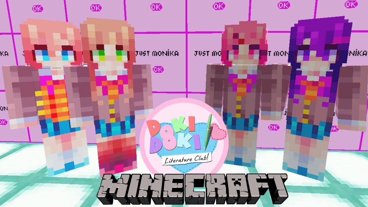 Doki Doki Literature Club in MINECRAFT! - YouTube