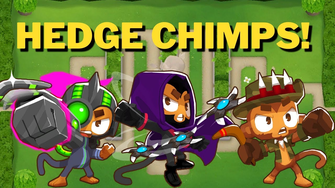 Hedge CHIMPS Done Easy With Boomerang Monkeys! - YouTube