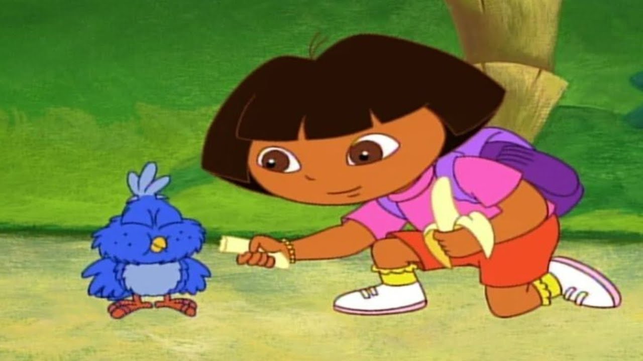 Dora giving banana to her friend drawing and colouring |step by step ...