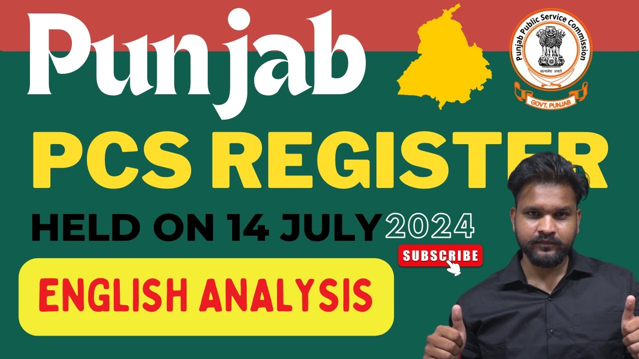 PPSC PCS Register Exam Analysis 2024 || Punjab PCS English Preparation ...