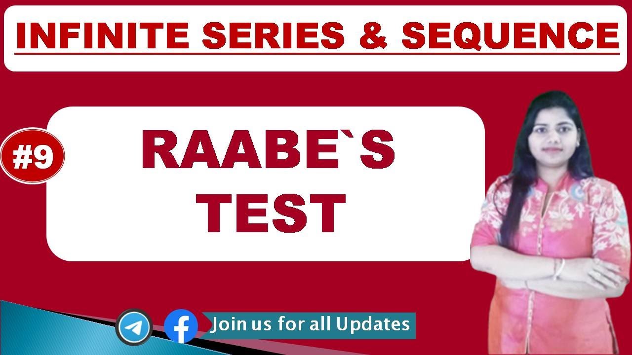 Raabe's Test (in Hindi) Test 3 | Real Analysis | Part - 9 - YouTube