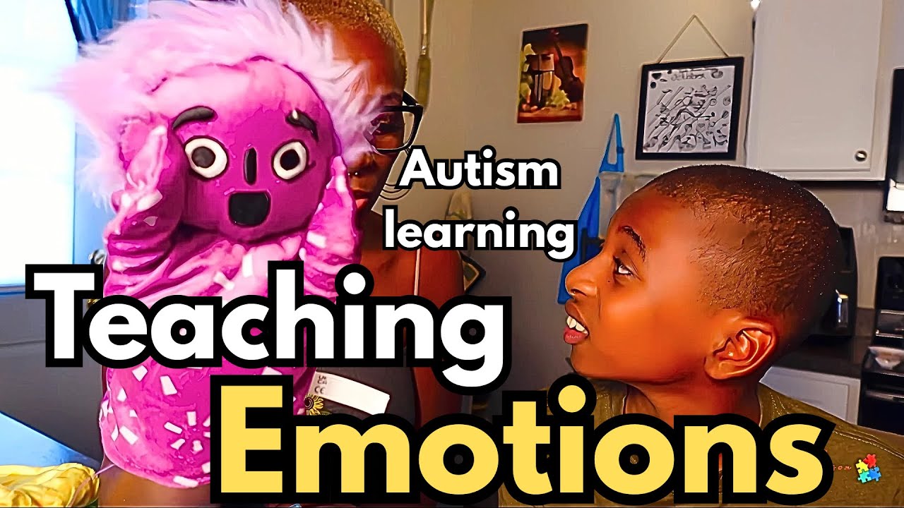 How I teach my autistic son emotions using puppets - YouTube