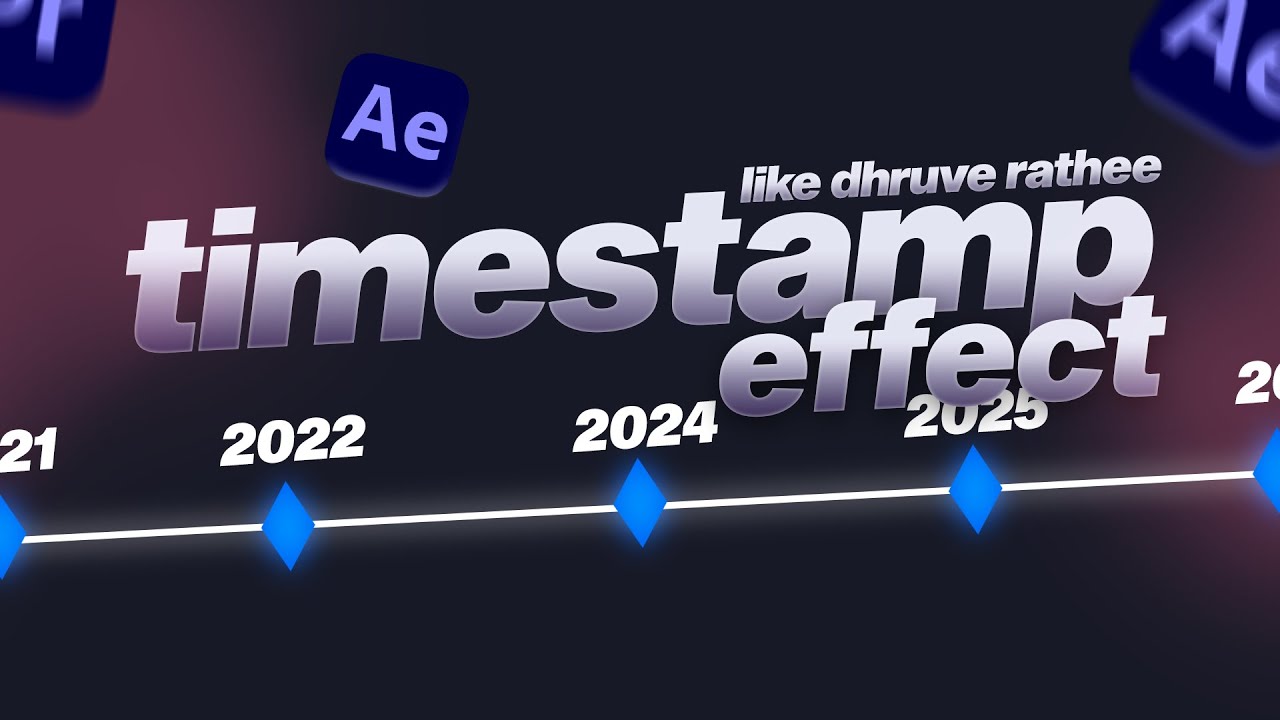 make timestamp animations like @dhruvrathee @NitishRajput in after ...