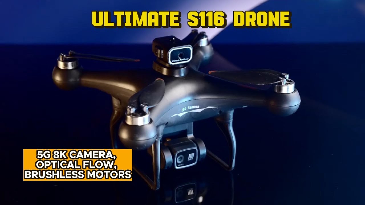 Ultimate S116 MAX Elf Drone: 5G 8K Camera, Optical Flow, Brushless ...