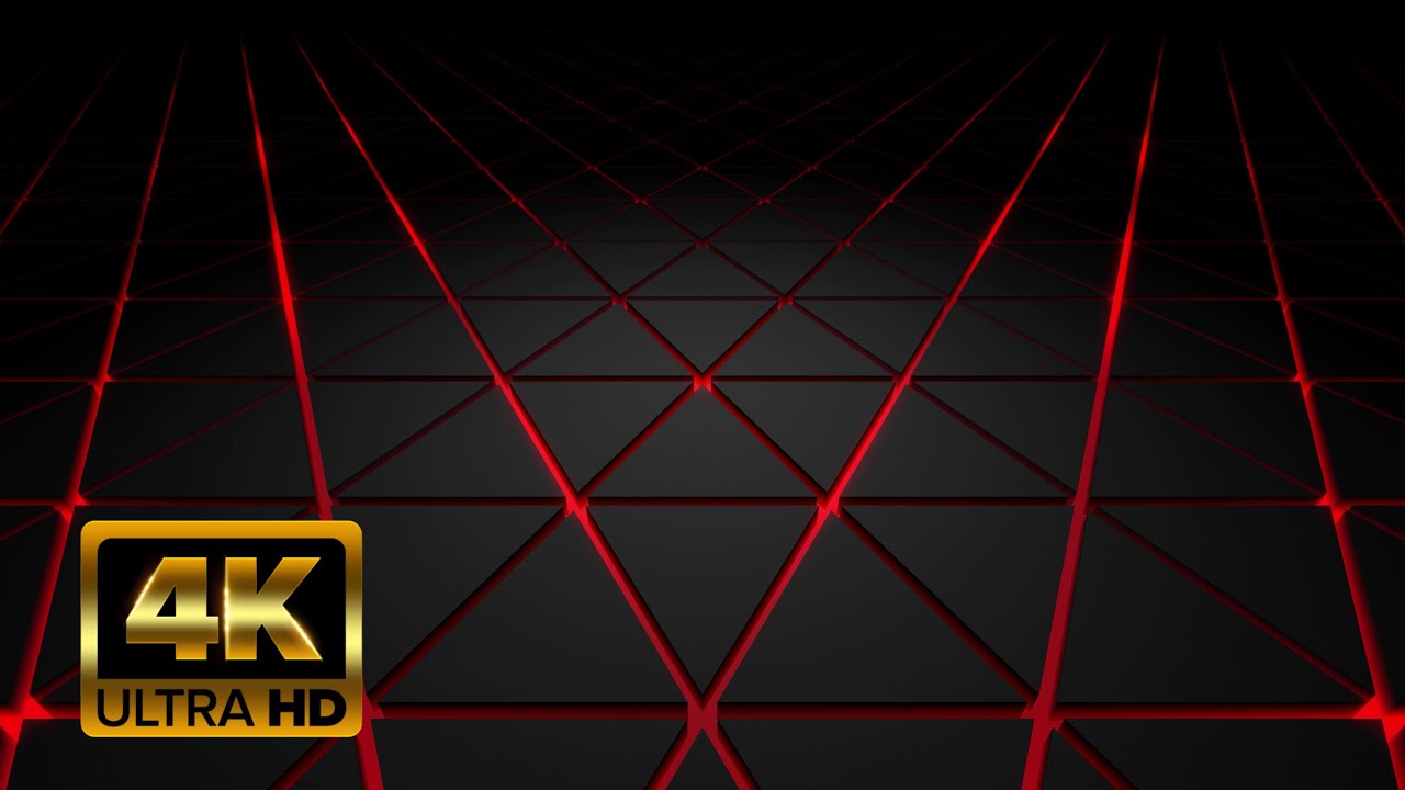 Red and Black🖤 Abstract Live 4K Wallpaper: Geometric Depth For PC # ...
