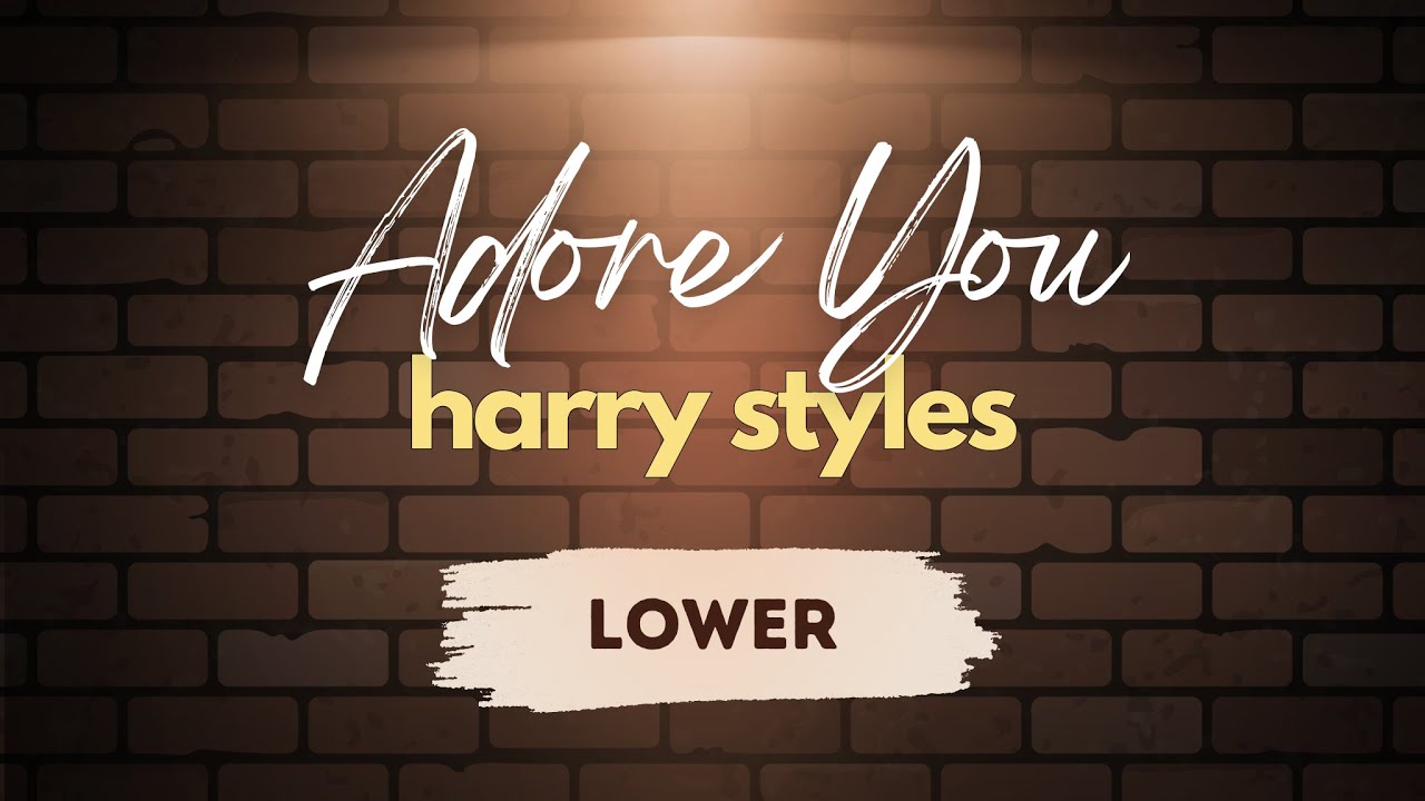 ADORE YOU - Acoustic Instrumental (Lower Key) - YouTube Music