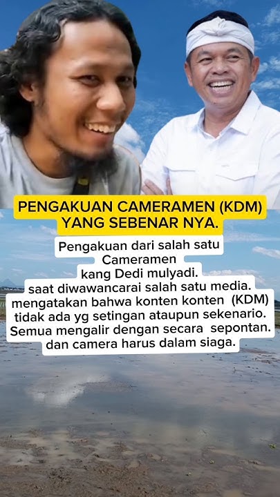 Pengakuan Kameramen Kang Dedi Mulyadi. - YouTube