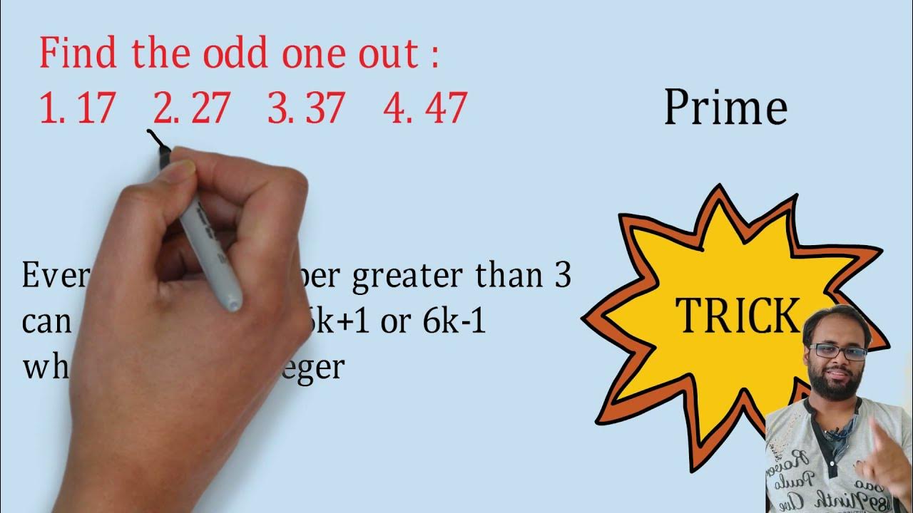 How to solve odd one out for numbers - YouTube
