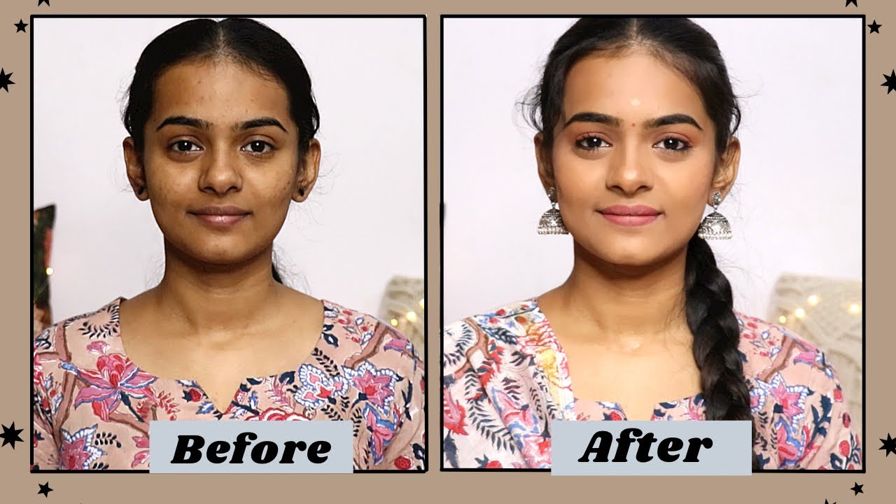 Simple South Indian Traditional Makeup🥰Traditional Makeup look in Tamil ...