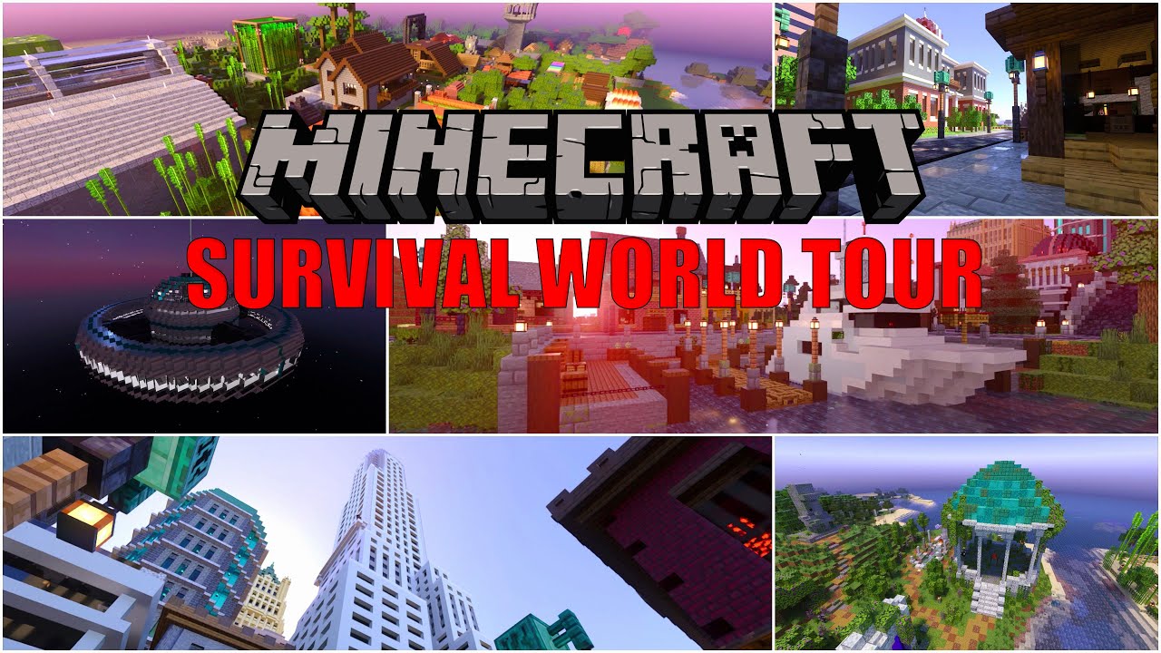 Minecraft Survival World Tour! Builds from my 3+ year old Bedrock world ...