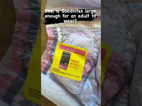 Can an adult fit into Goodnites? #bladderleakage  #goodnites #bedwetting #urinaryincontinence