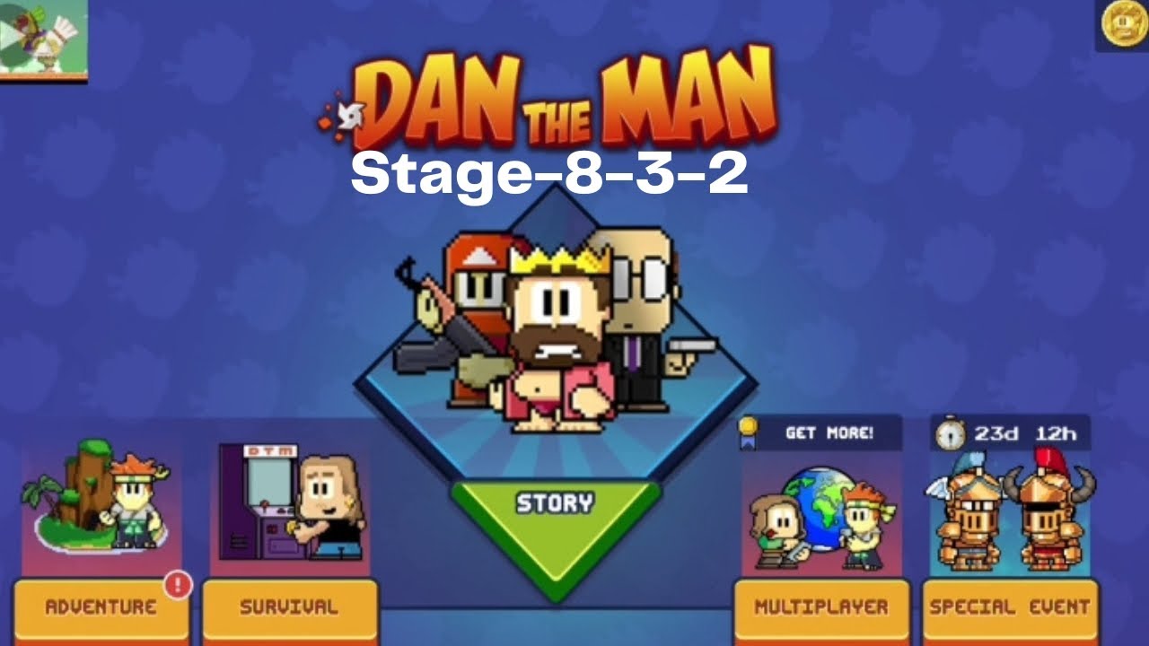 Dan the man action gameplay stage-8-3-2 - YouTube