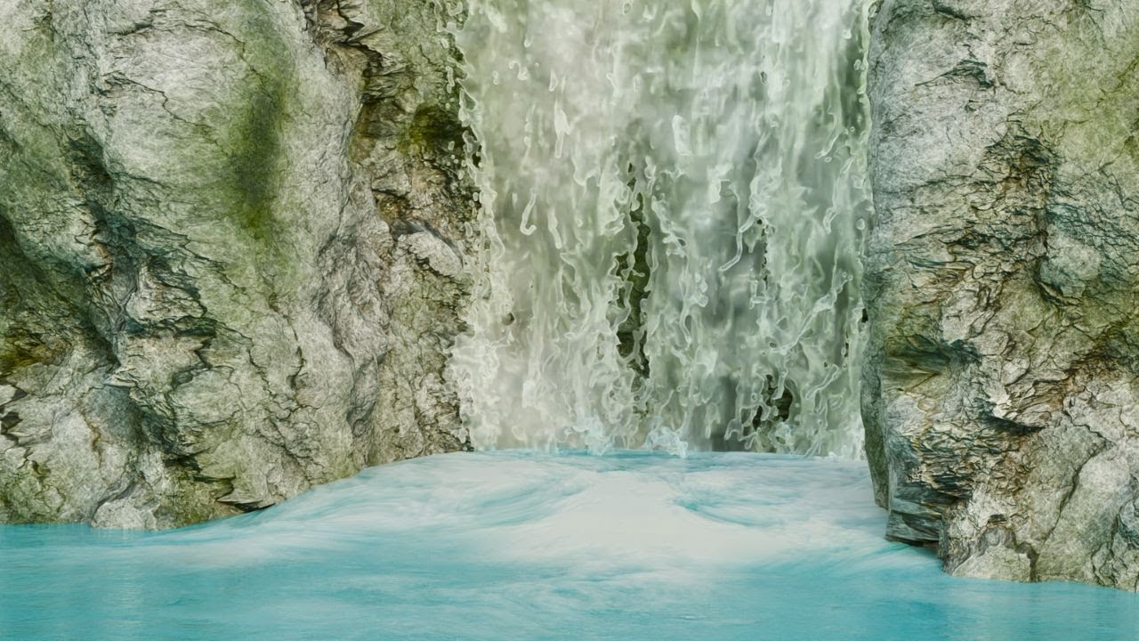 Blender Water Simulation: Waterfall - YouTube