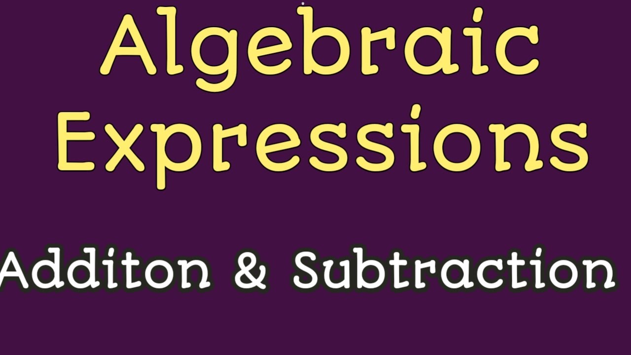 #3|NCERT Class 8 Maths| Algebraic Expressions| Addition & Subtraction ...