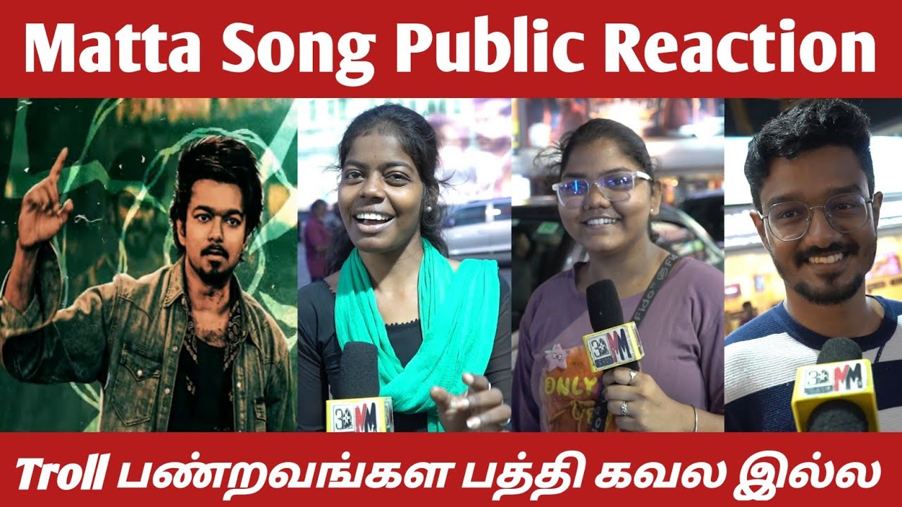 🔥 The Goat Matta Song Public Review😍 | Matta Song Public Reaction ...