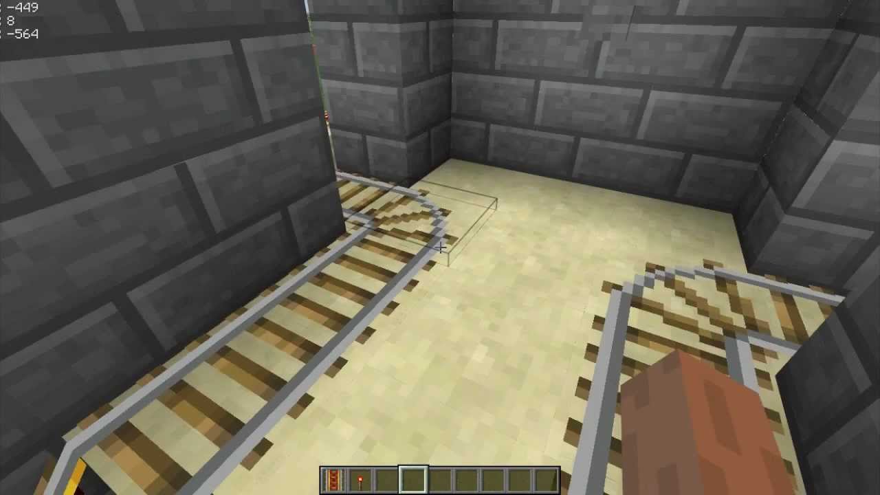 Minecraft-Small minecart station - YouTube
