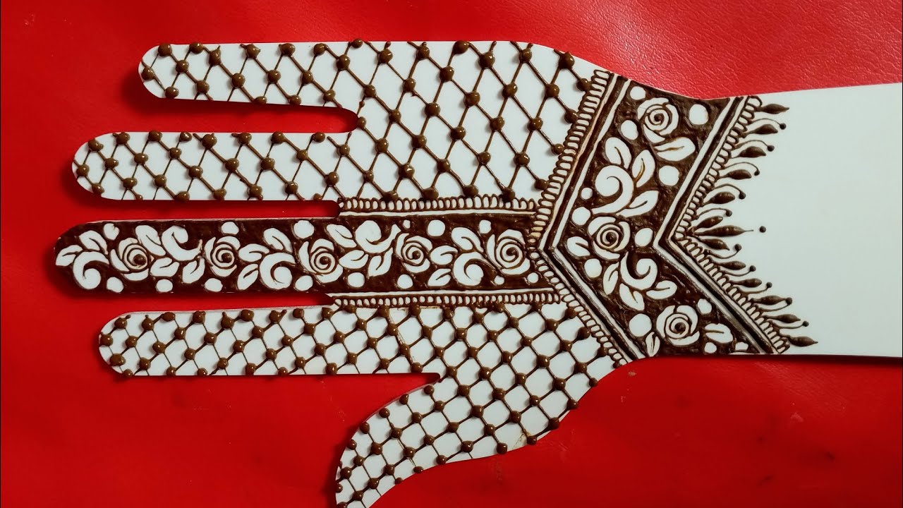 How to do negative space mehndi designs|Easy negative space mehndi ...