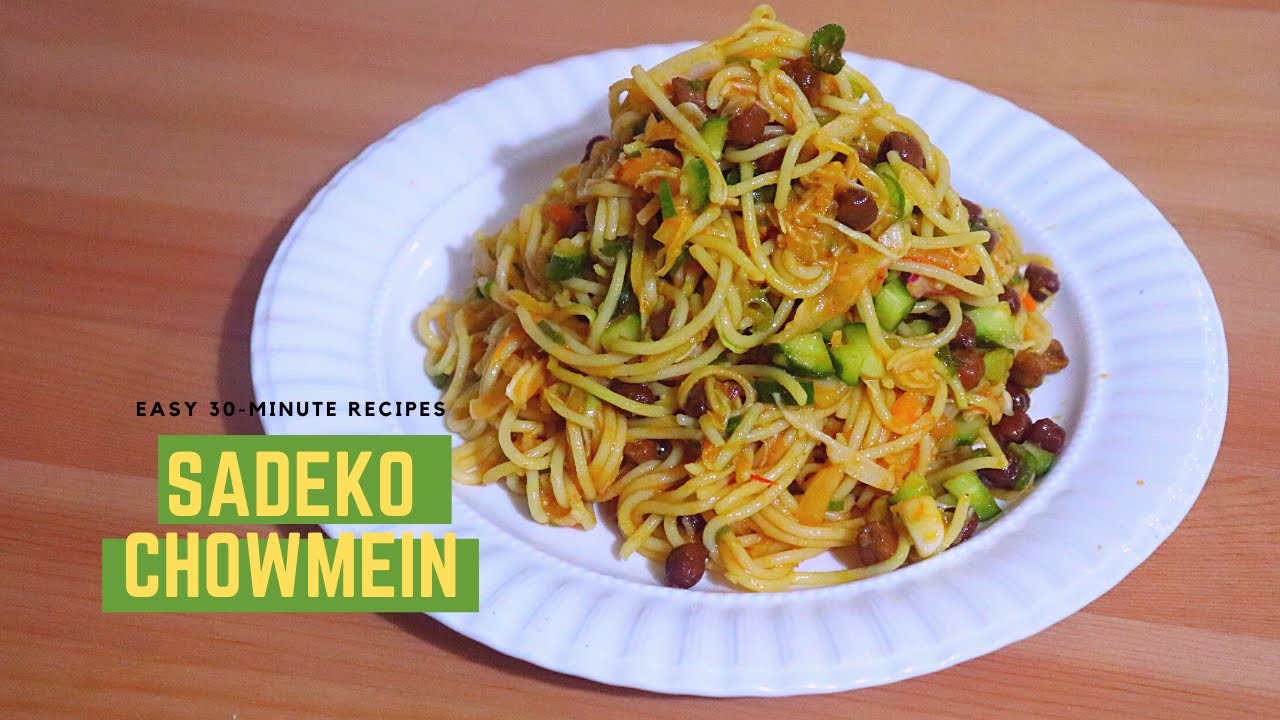 Sadeko Chowmein || मुखै रसाउने साधेको चाउमिन - YouTube