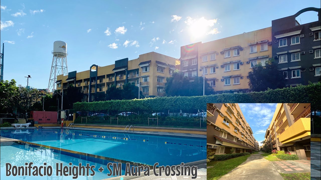 A glimpse of Bonifacio Heights plus SM Aura Crossing - YouTube
