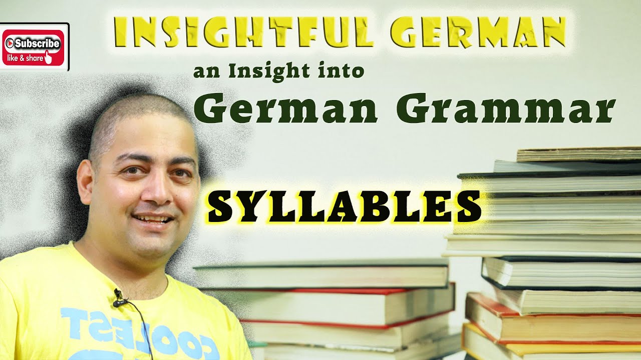 Learn German|Chapter 2 Part 2 Syllables |CBSE Class 6-10| Goethe A1 A2 ...