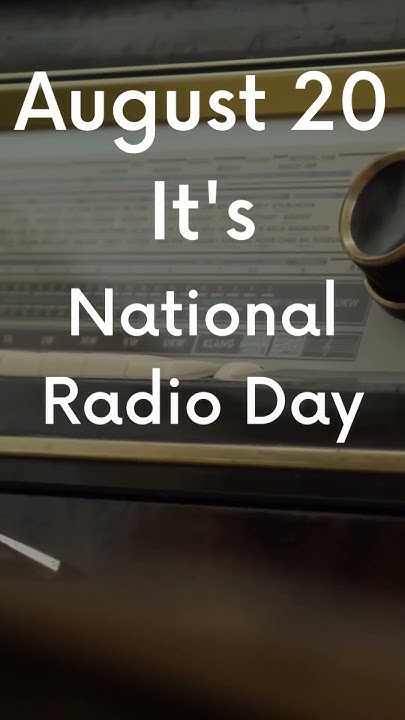 August 20 National Radio Day #august #shorts - YouTube
