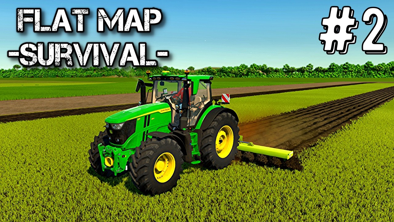 farming Simulator 25 Flat Map Timelapse Ep #2 survival map fs25 ...