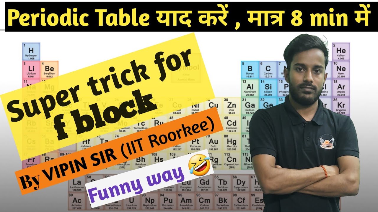 Super trick to learn f block elements by a funny way 🤣 #Periodic_table ...
