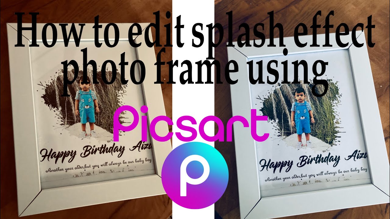 |Splash effect Photo frame|How to edit splash effect photo| - YouTube