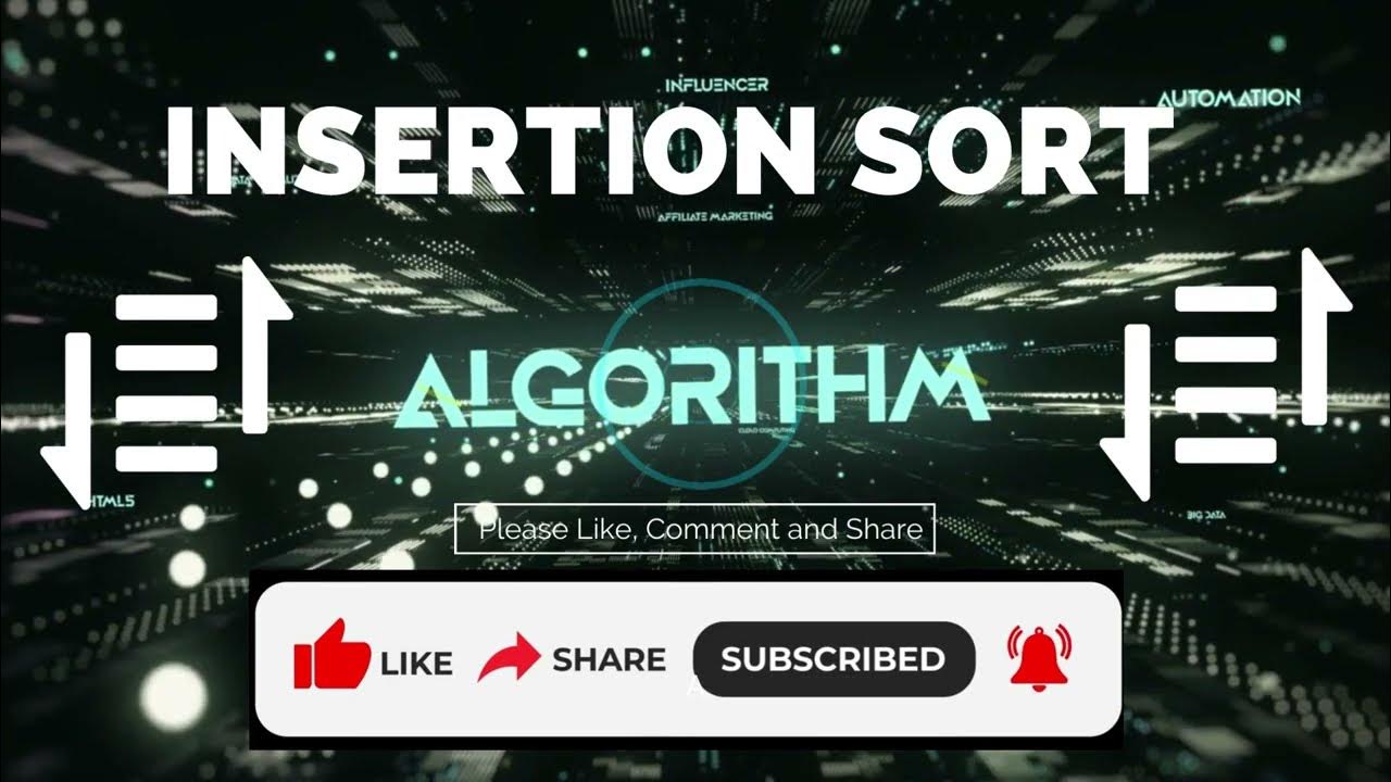 Insertion Sort Algorithm - YouTube