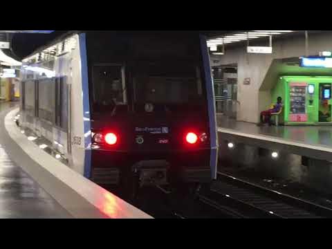 RER A RATP : Prise de vue et départ d'un MI2N Altéo IDFM en gare de Saint-Germain-en-Laye ...