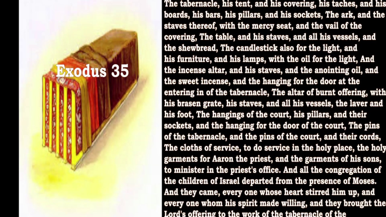 Bible Reading Exodus 35 - YouTube