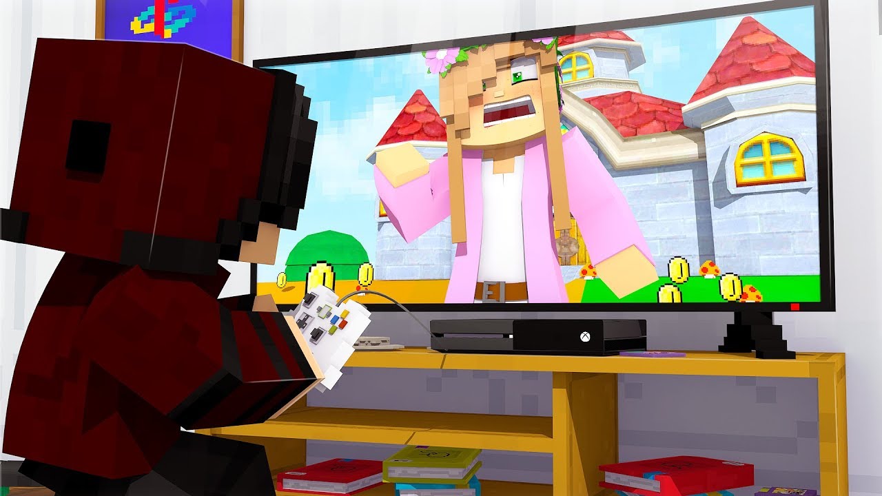 LITTLE KELLY IS TRAPPED IN A VIDEO GAME !! Minecraft Custom Roleplay ...