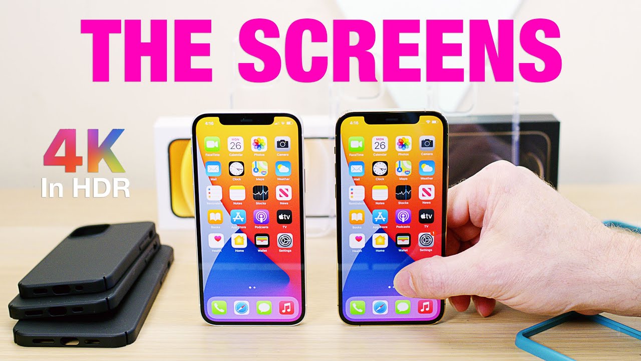 iPhone 12 v iPhone 12 Pro Display Comparison in 4k HDR is The Pro worth ...