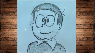 How To Draw Nobita From Doraemon Easy Drawing Ideas For Beginners Easy ...